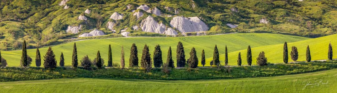 Scenic Overlook in Tuscany Near Crete Senesi, Italy