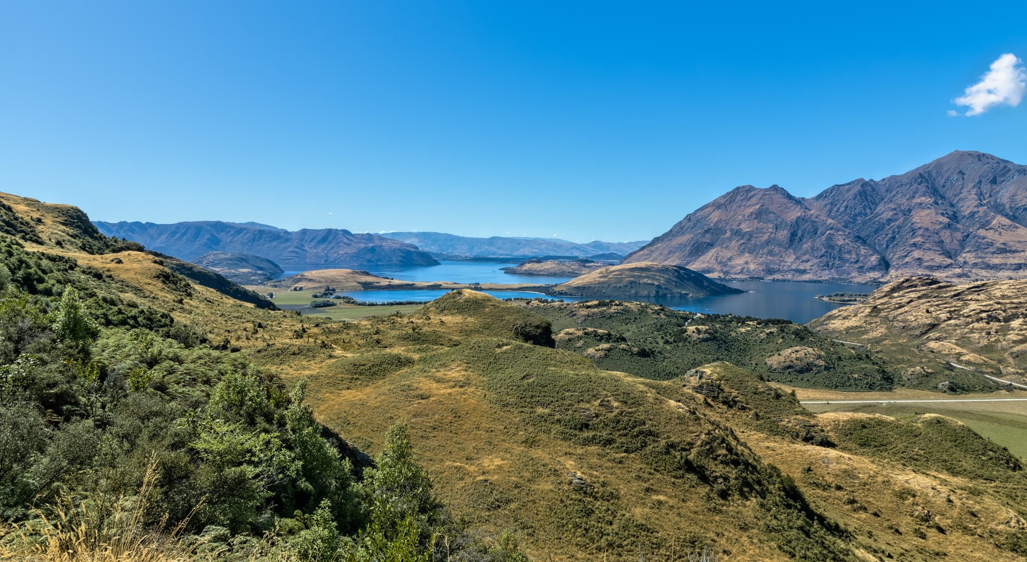Lake Wanaka from Diamond Lake Track, New Zealand