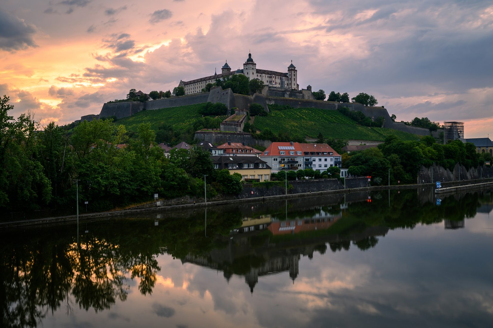 Festung Marienberg - Blick von der Ludwigsbrücke, Germany