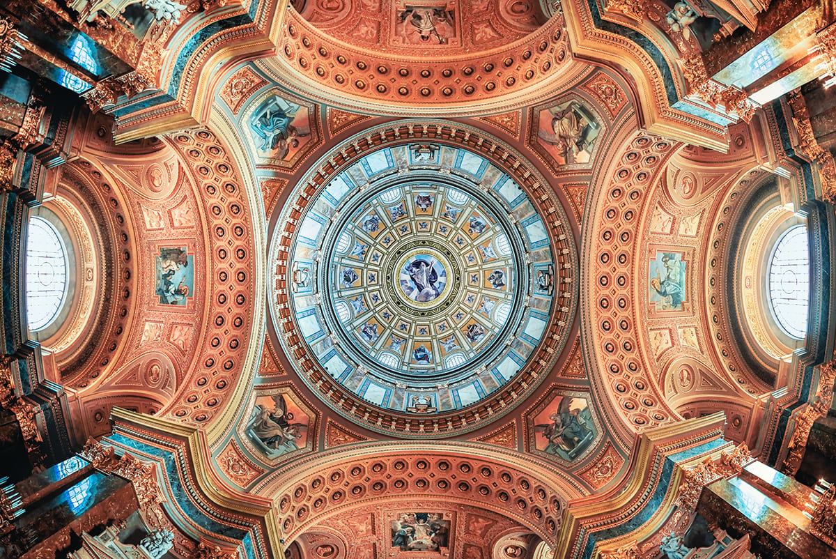 St. Stephen's Basilica Ceiling, Budapest, Hungary