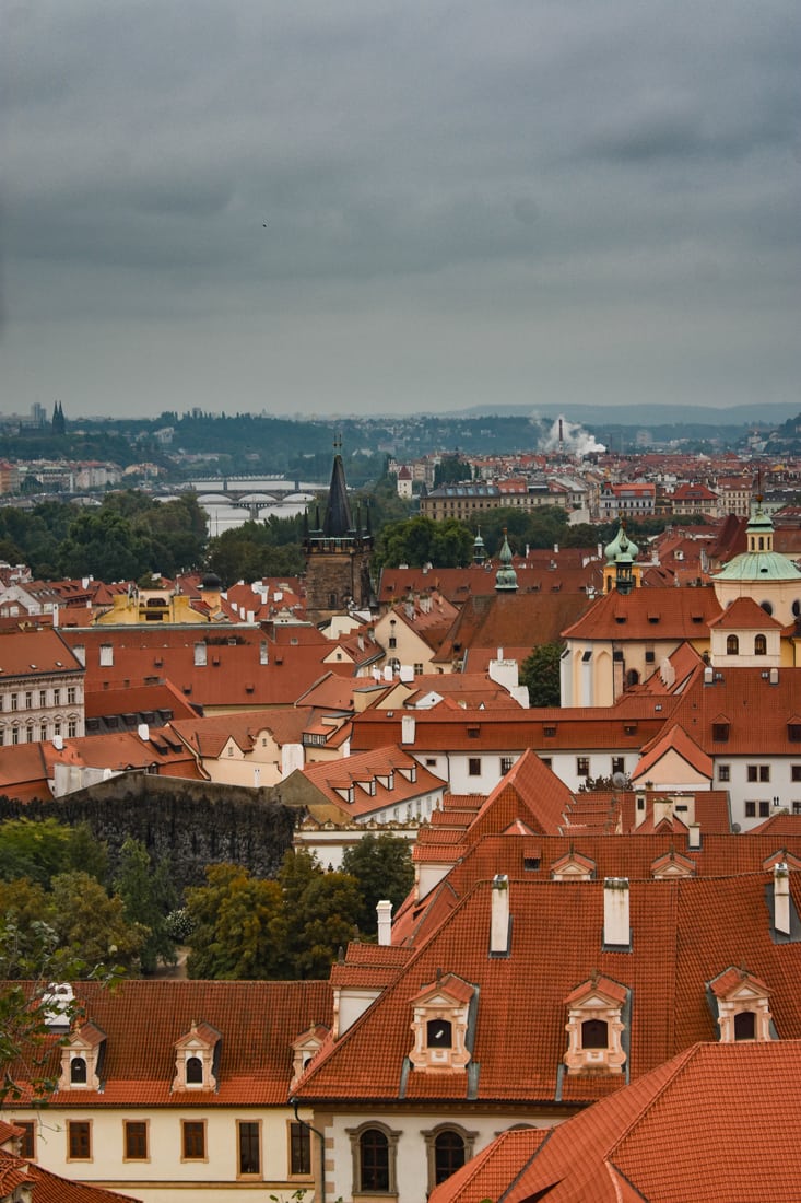 Viewpoint Na Opyši, Prague Castle, Prague, Czech Republic