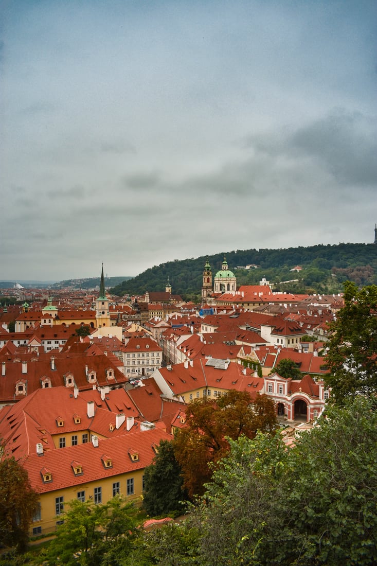 Viewpoint Na Opyši, Prague Castle, Prague, Czech Republic