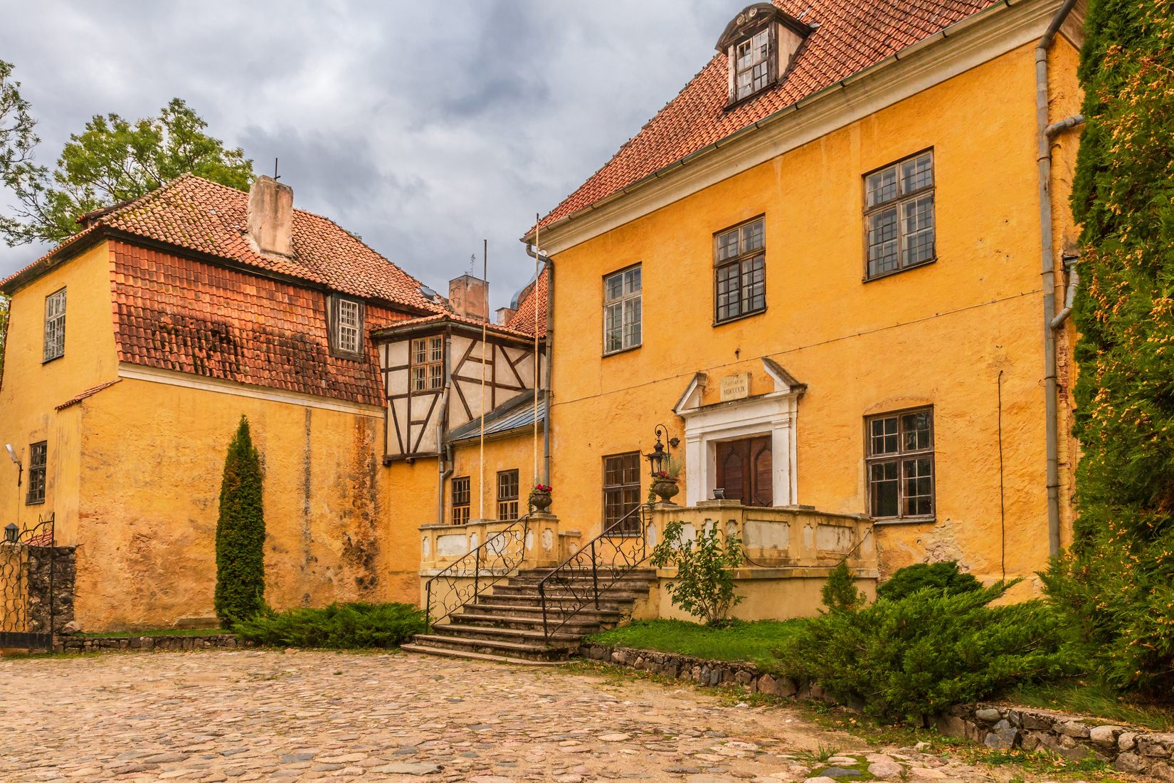 Lielstraupe Castle Estate in Gauja National Park in Latvia, Latvia