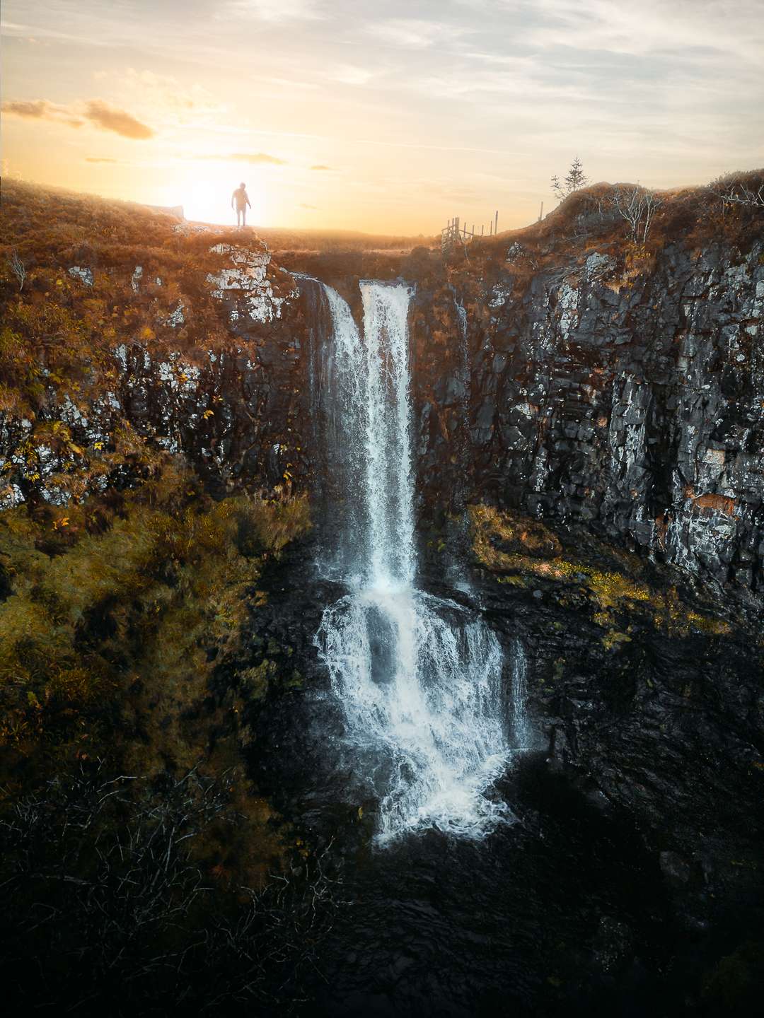 Carbost Burn Waterfall, United Kingdom