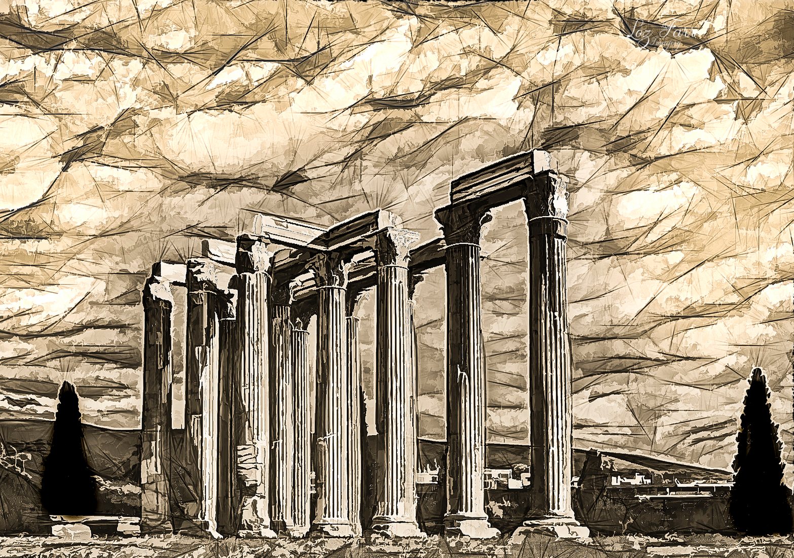Temple of Olympian Zeus, Valley of the Temples, Agrigento, Italy