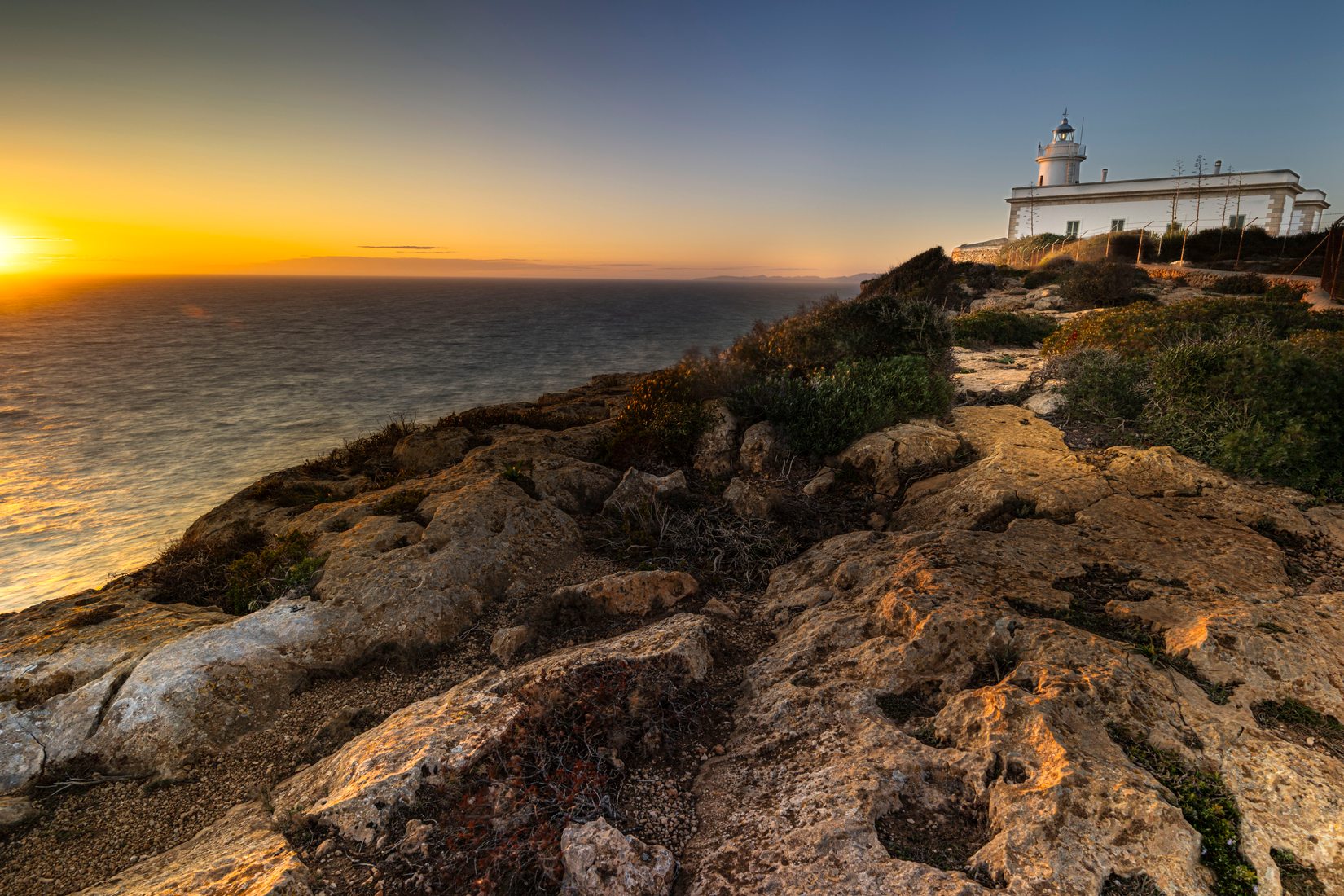 Lighthouse of the Cap Blanc, Mallorca, Spain