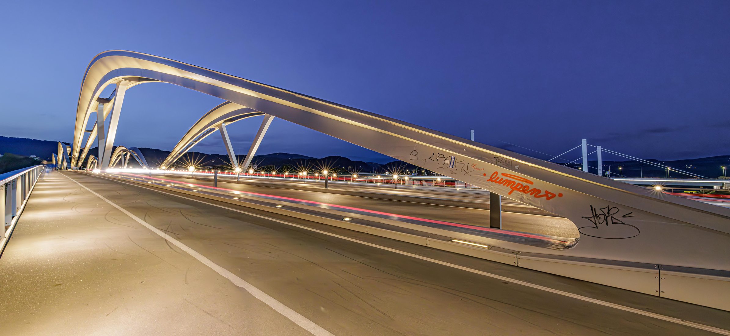 Neue Eisenbahnbrücke - Linz, Austria