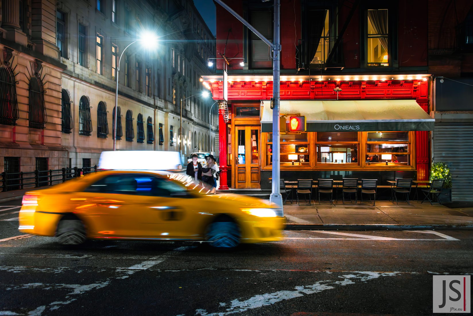 Nightshot in Lower Manhattan, USA