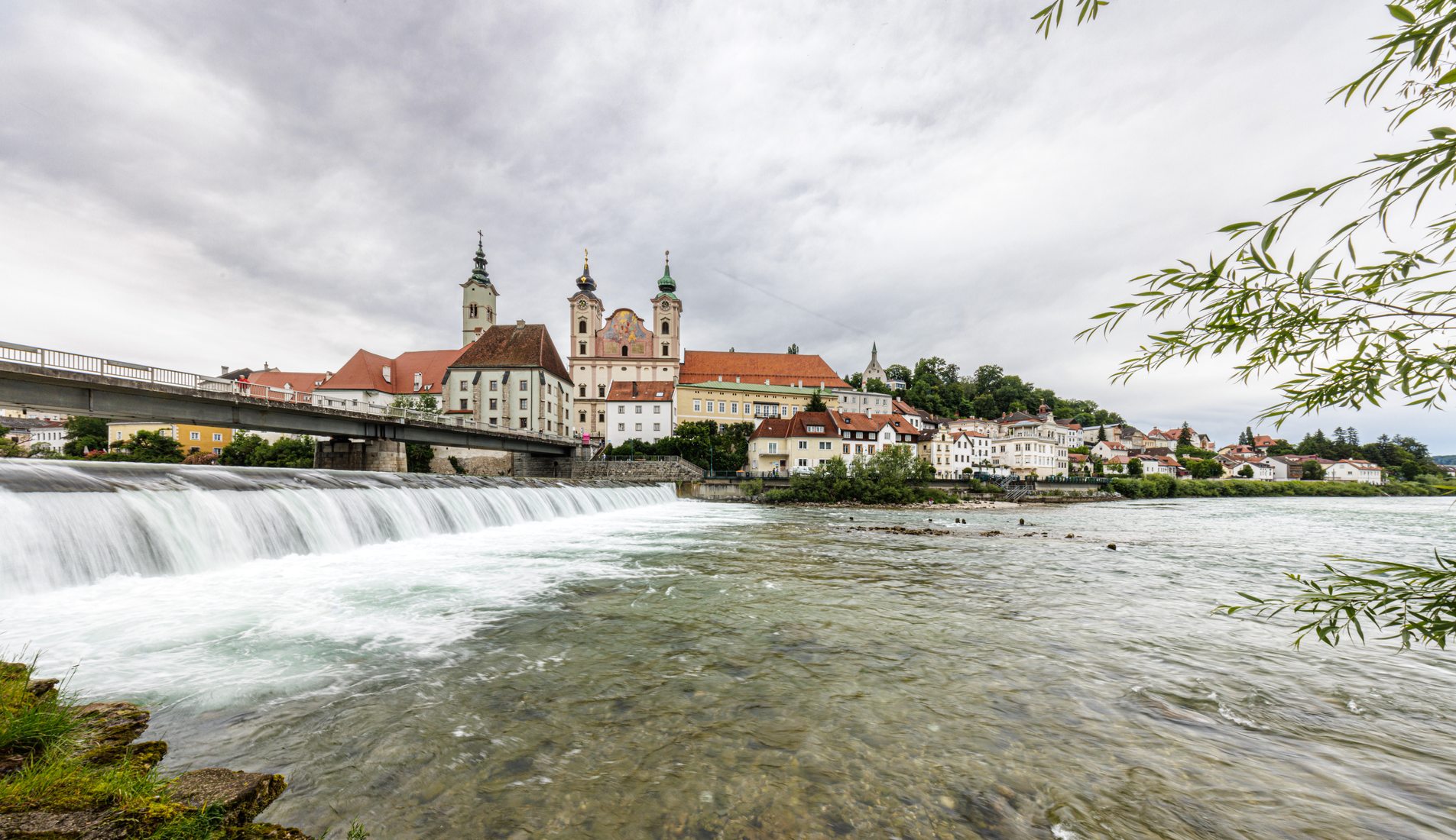 Classic view of Steyr, Austria