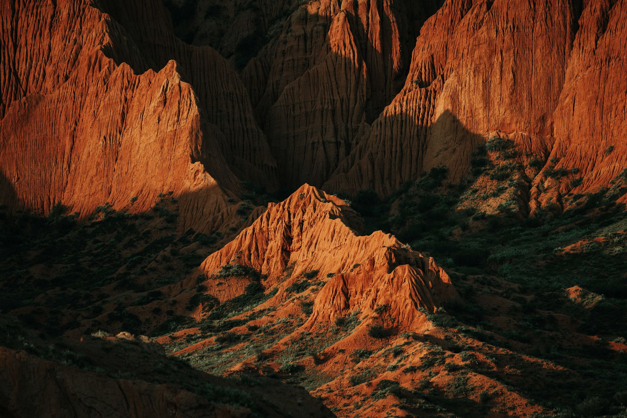Canyons Of The Planet Mars With Names