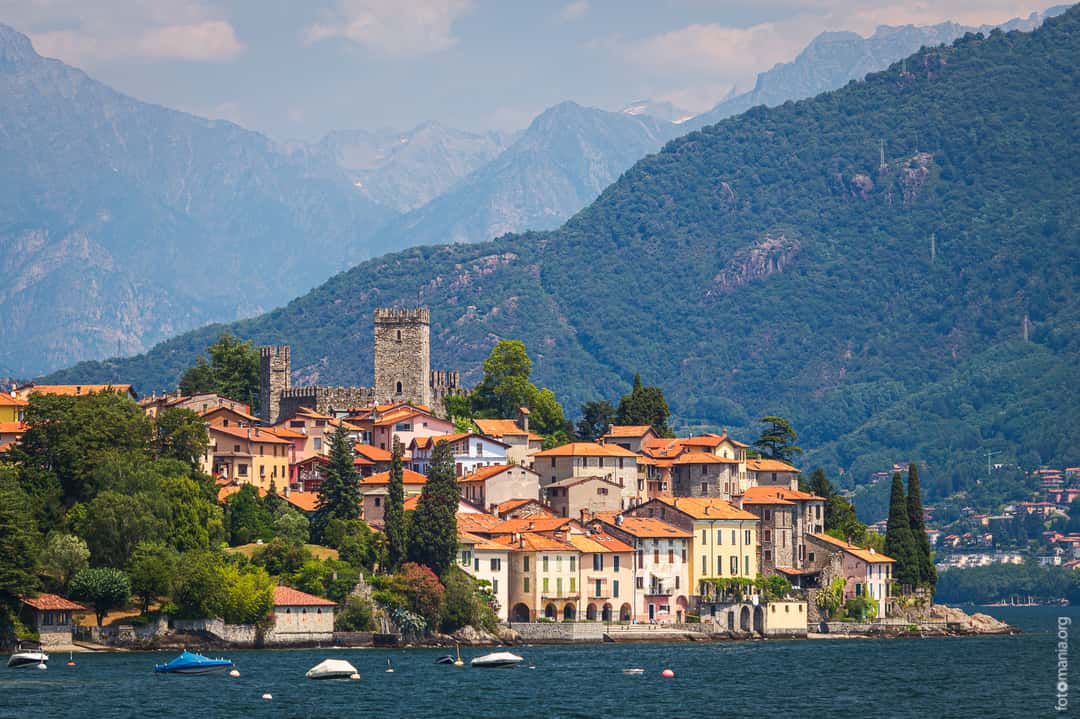 View to Sata Maria Rezzonico town, Italy