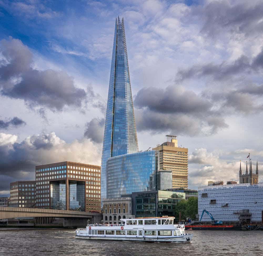 The Shard just off of London Bridge., United Kingdom