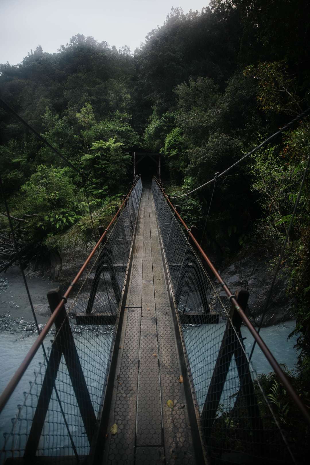 Callery Gorge bridge, Franz Josef Glacier, New Zealand
